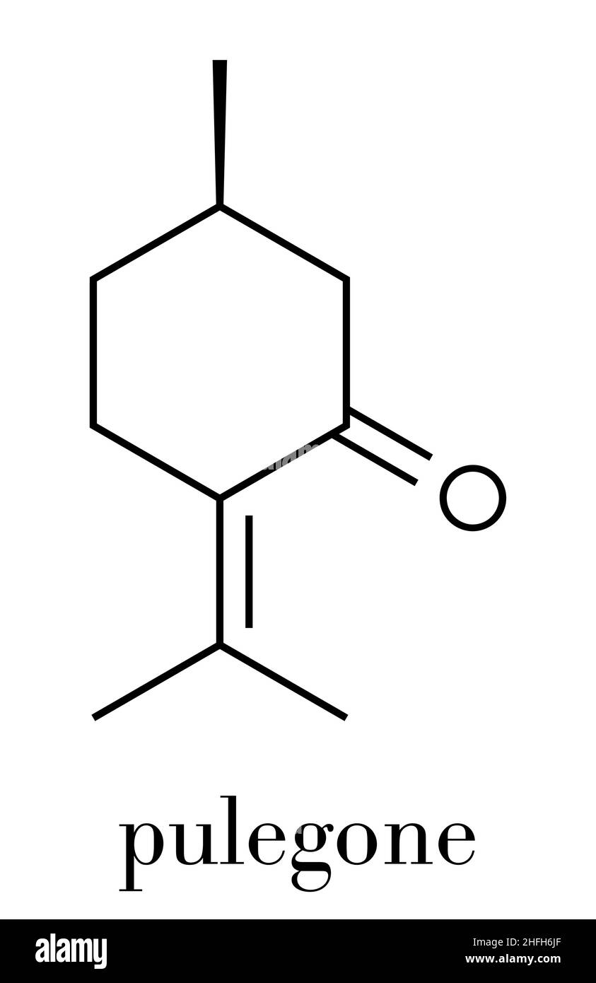 Pulegone molecule. Skeletal formula Stock Vector Image & Art - Alamy