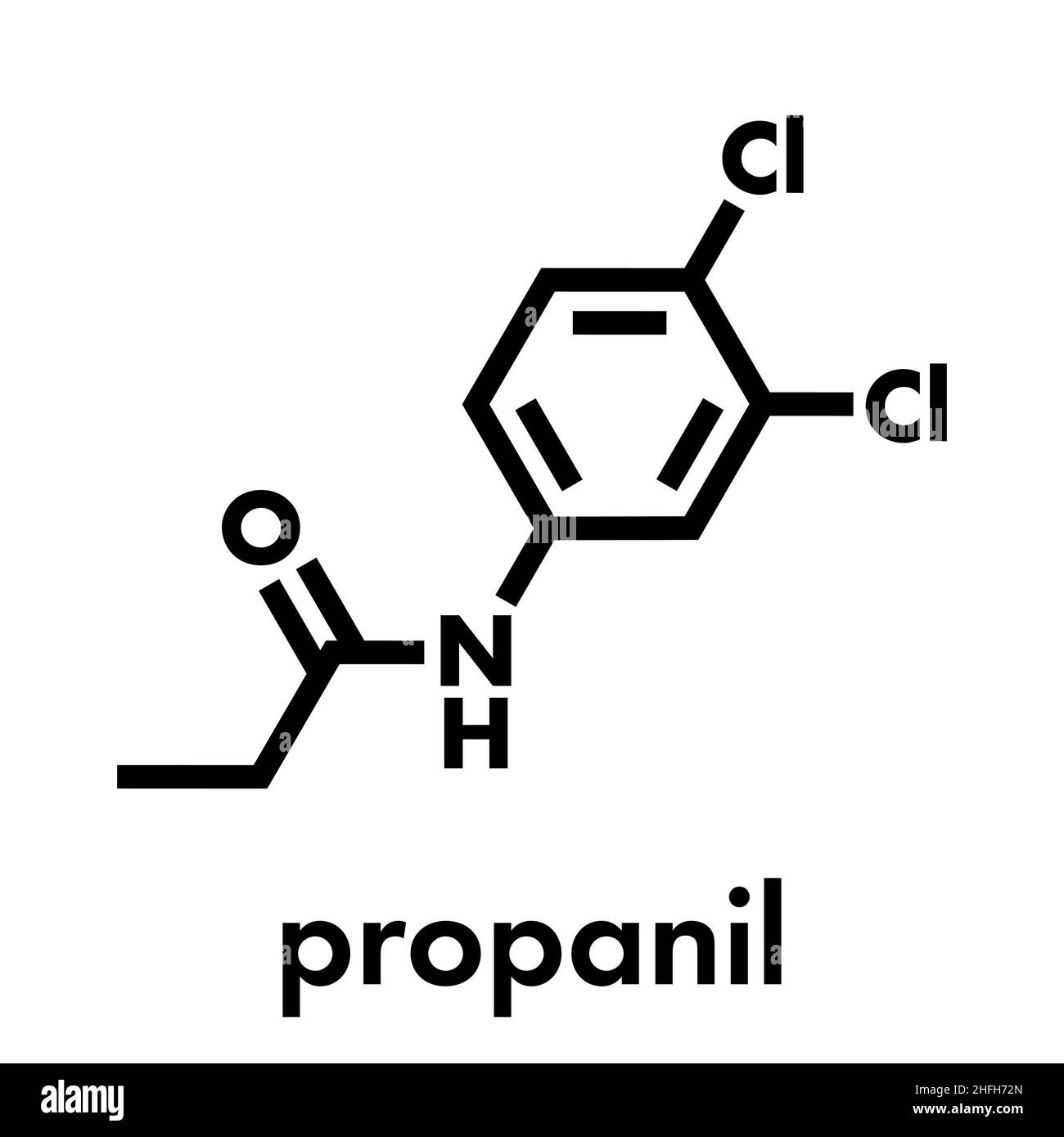 Propanil herbicide molecule hi-res stock photography and images - Alamy