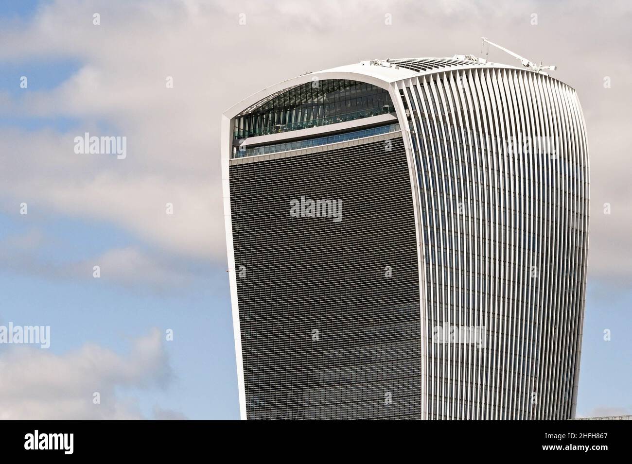 London, England - June 2020: Exterior of a modern office building in ...