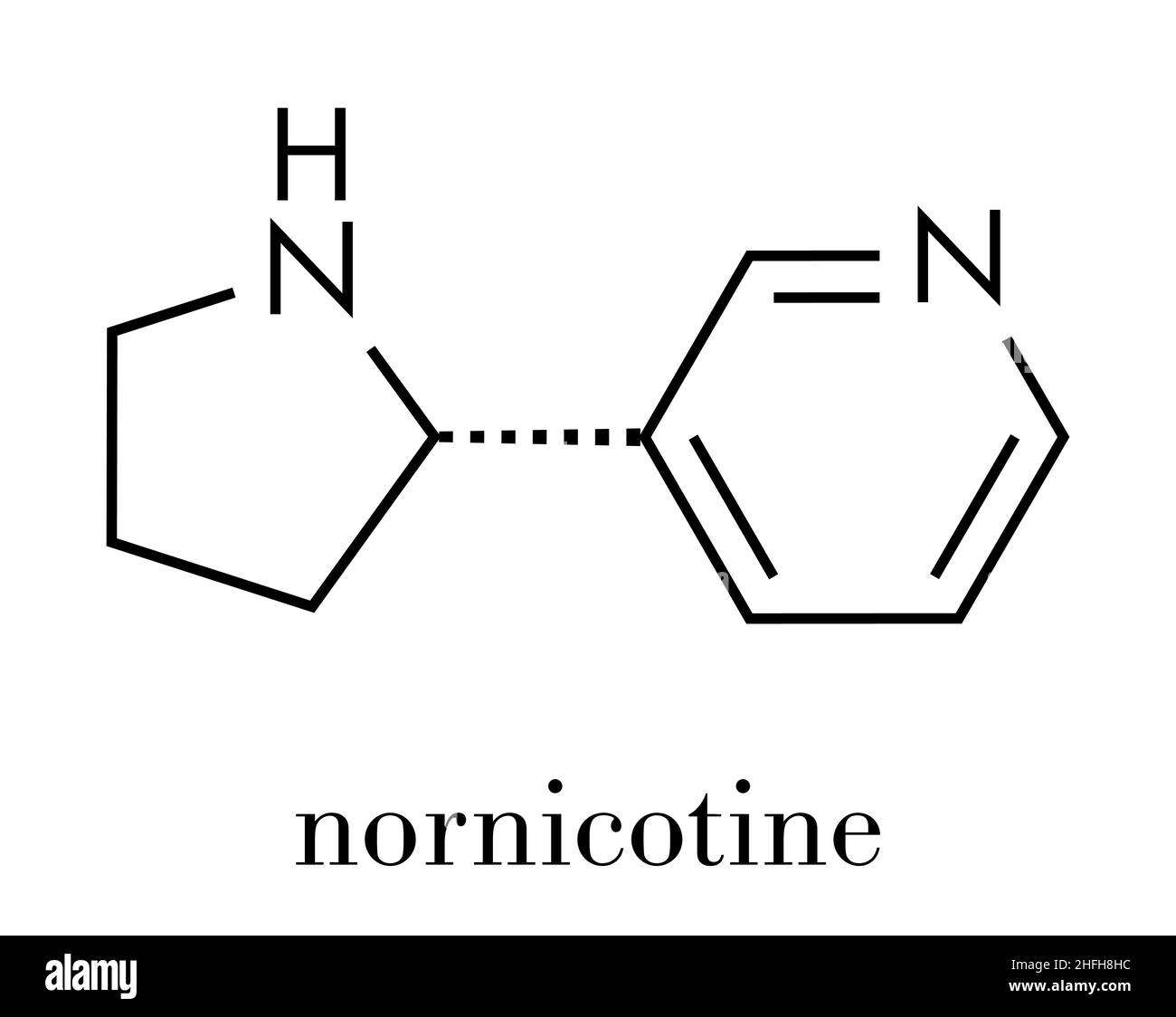 Chemistry chemical formula nicotine Black and White Stock Photos ...