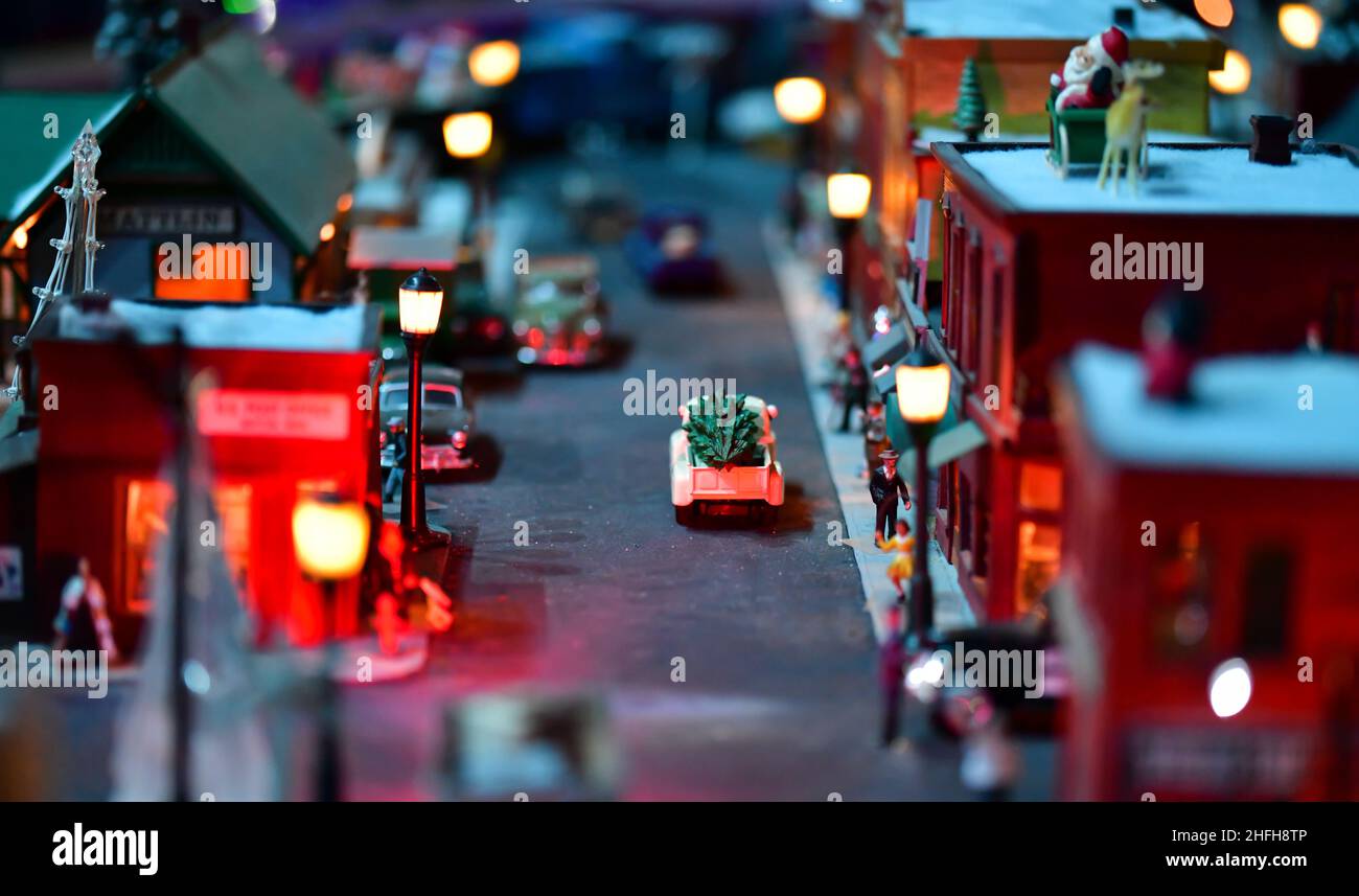 Model village christmas hi-res stock photography and images - Alamy