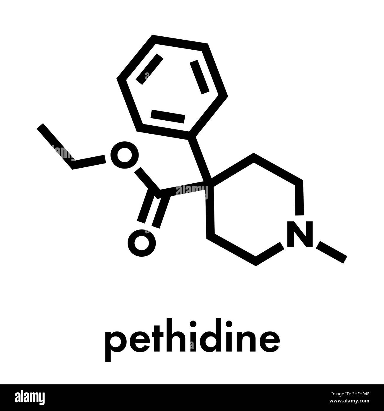 Pethidine opioid analgesic drug Stock Vector Images - Alamy