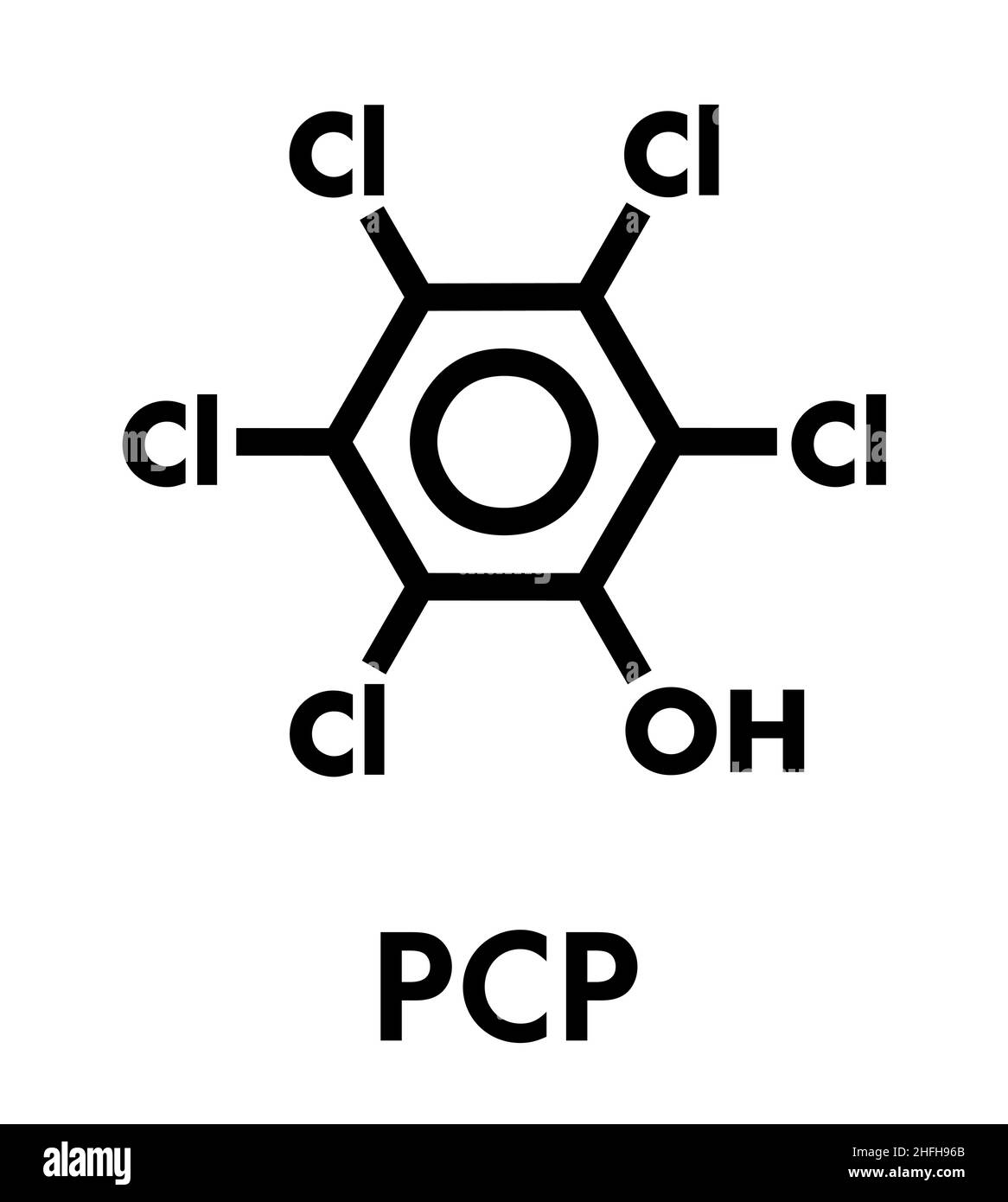 Pentachlorophenol pesticide molecule hi-res stock photography and ...