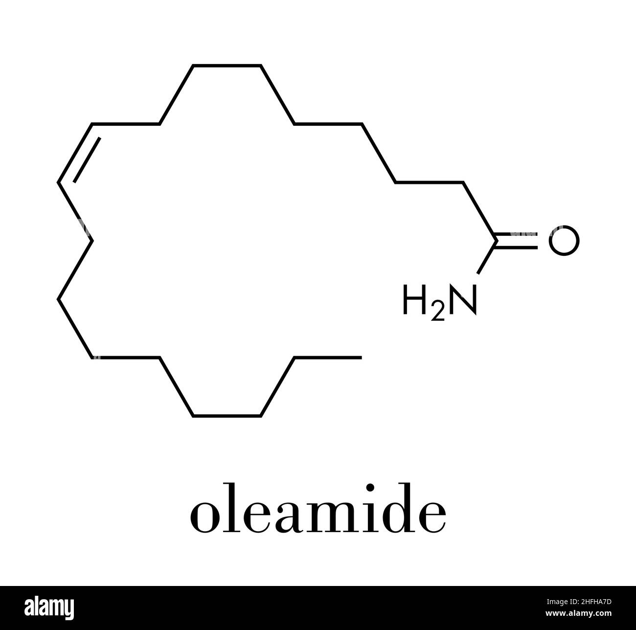 Oleamide molecule. Skeletal formula Stock Vector Image & Art - Alamy