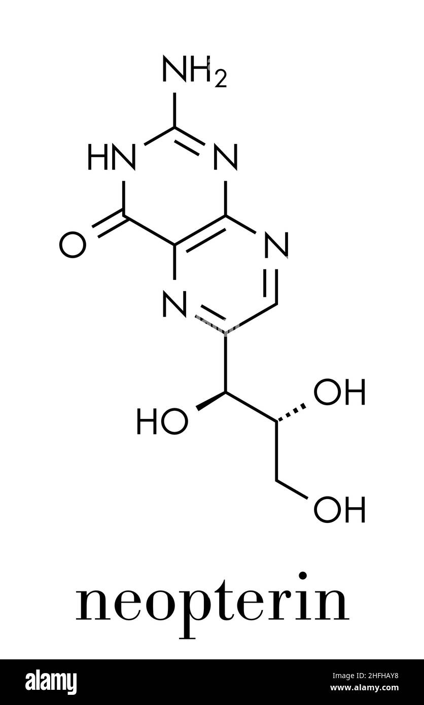 Neopterin biomarker molecule. Skeletal formula Stock Vector Image & Art ...