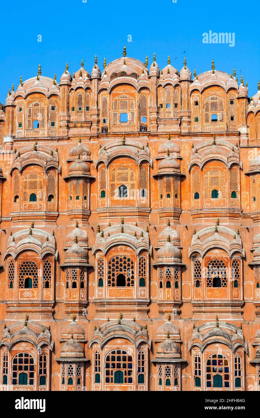 Hawa Mahal, the Palace of Winds in Jaipur, Rajasthan, India Stock Photo ...