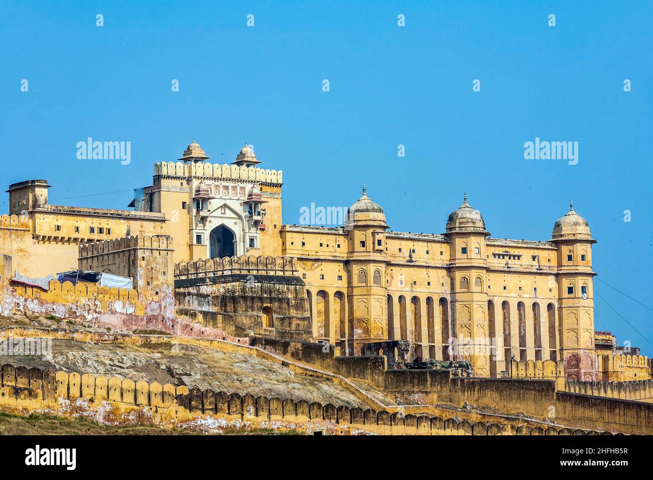 Famous Rajasthan landmark - Amer -Amber - fort, Rajasthan, India Stock ...