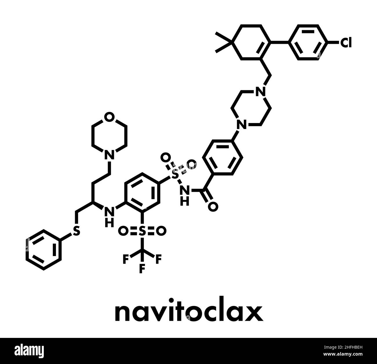 Navitoclax drug molecule. Skeletal formula Stock Vector Image & Art - Alamy