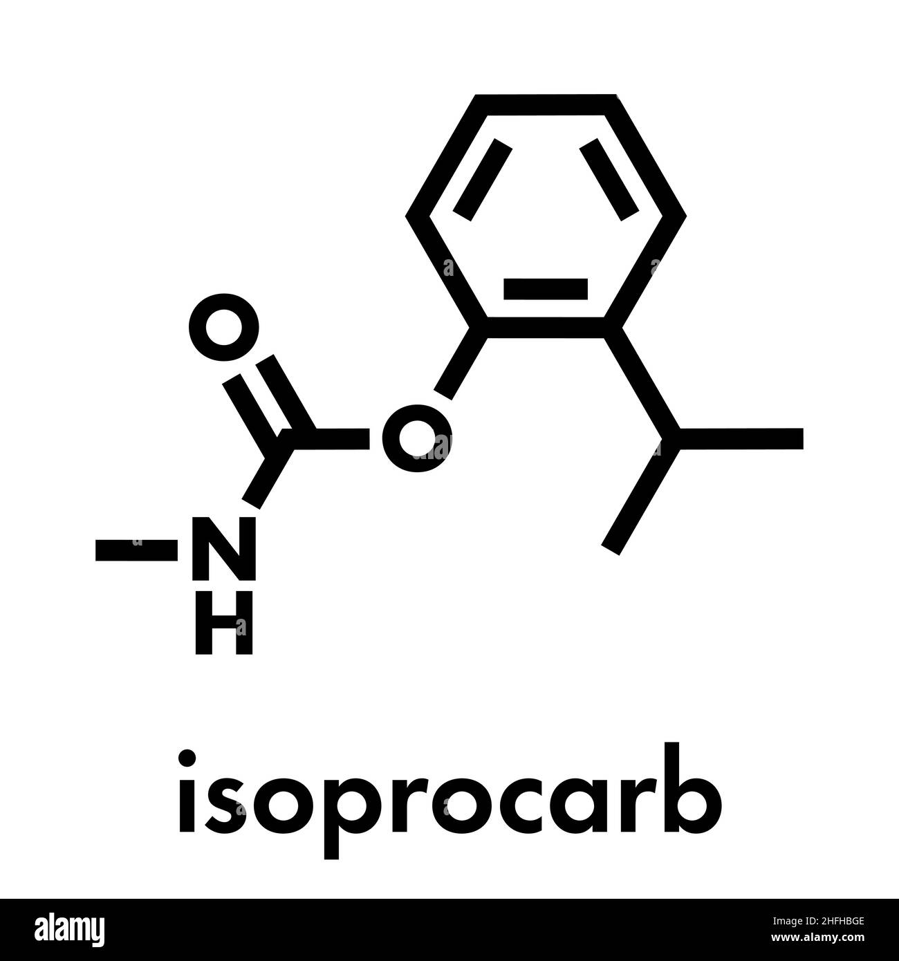 Isoprocarb insecticide molecule. Skeletal formula Stock Vector Image & Art - Alamy