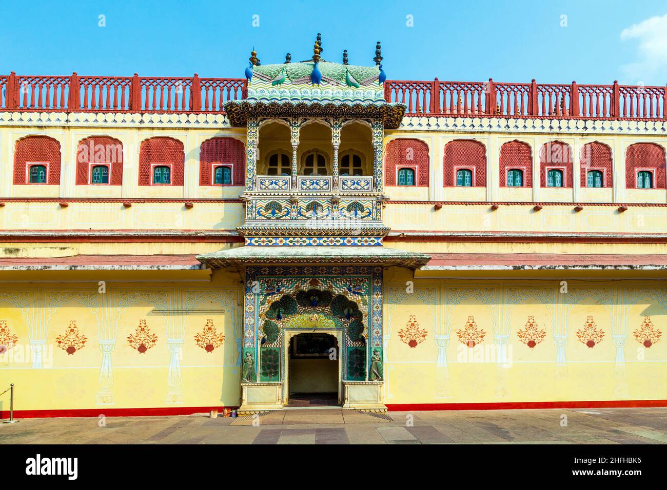 Chandra Mahal in City Palace, Jaipur, India. It was the seat of the ...