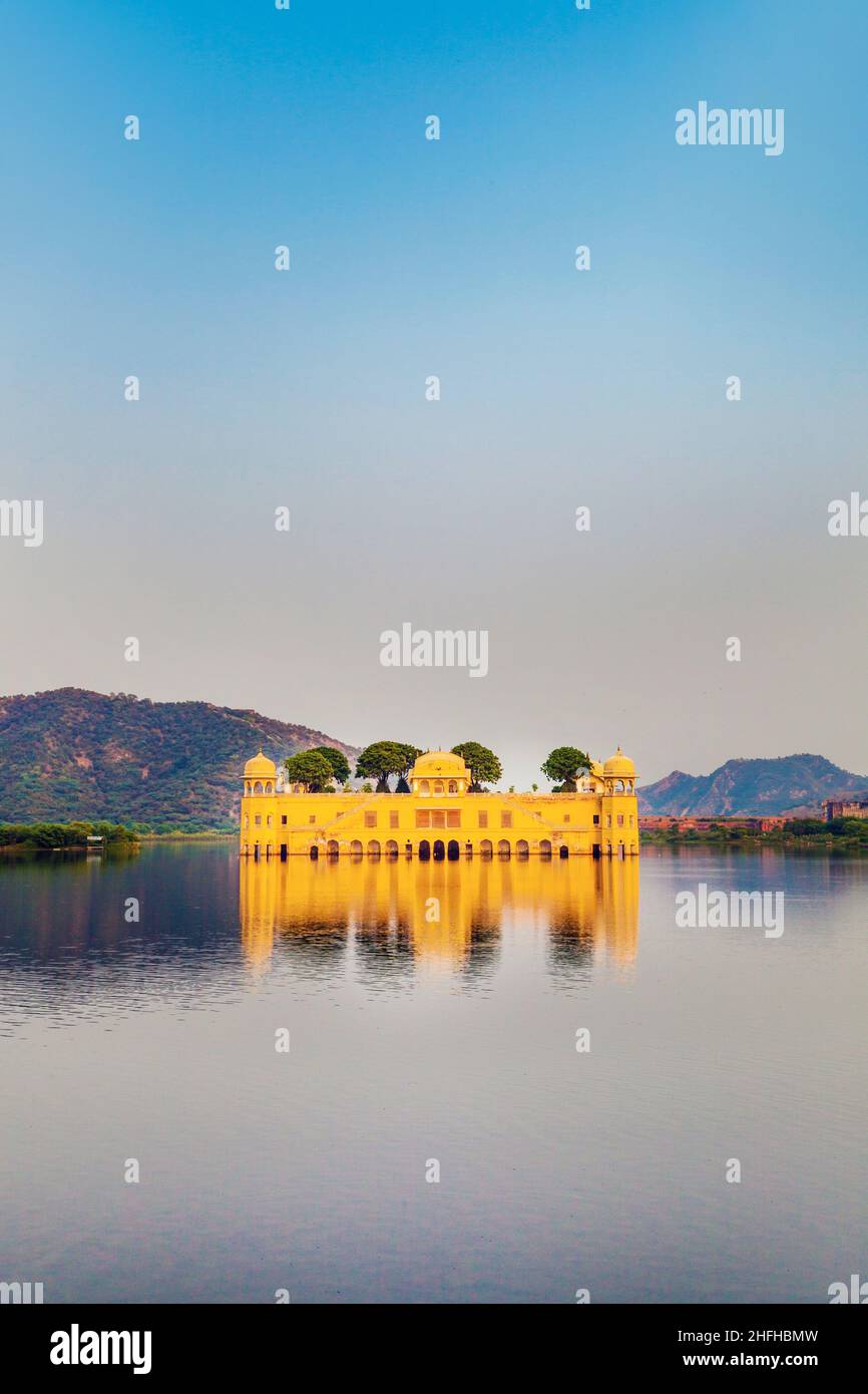 Water Palace (Jal Mahal) in Man Sagar Lake. Jaipur, Rajasthan, India ...