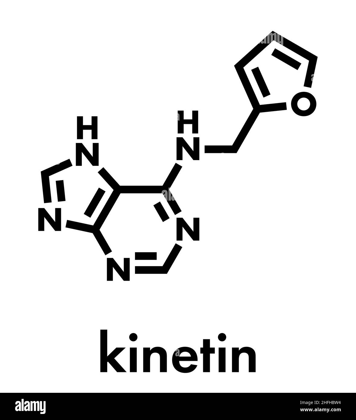 Kinetin plant hormone molecule Stock Vector Images - Alamy