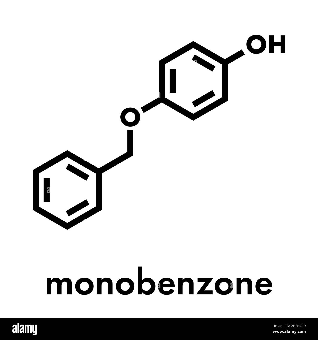 Monobenzone drug molecule. Skeletal formula Stock Vector Image & Art ...