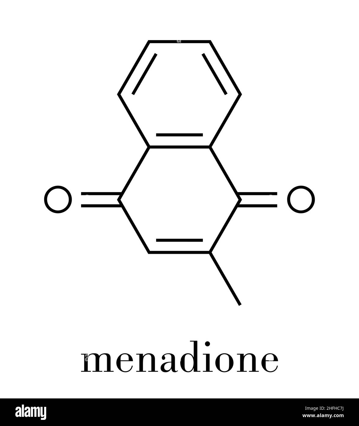 Vitamin K3 or menadione molecule. Skeletal formula Stock Vector Image ...
