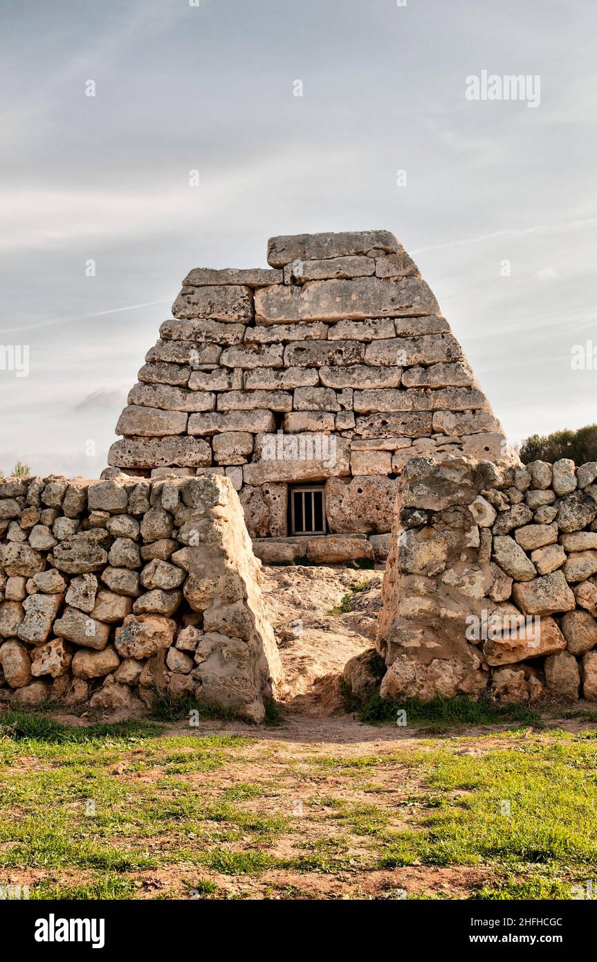 La Naveta des Tudons is a funerary construction from prehistoric ...