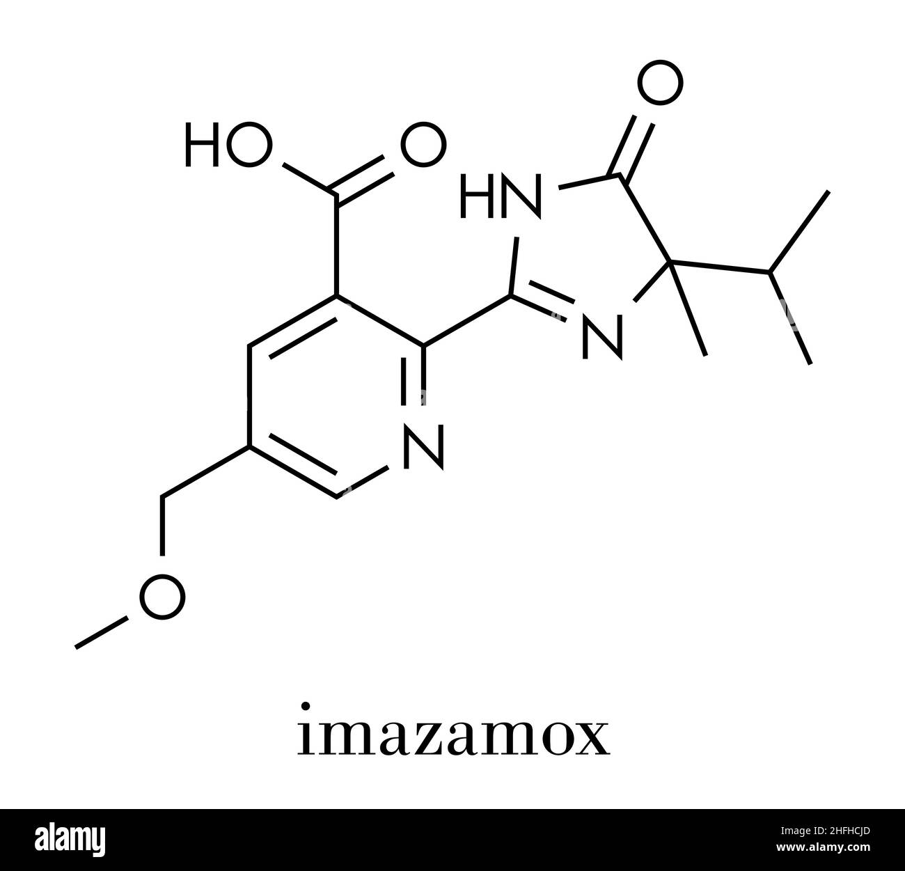 Imazamox herbicide molecule. Skeletal formula Stock Vector Image & Art ...