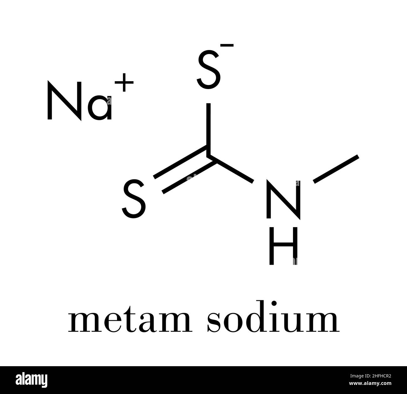 Metam sodium pesticide molecule Stock Vector Images - Alamy