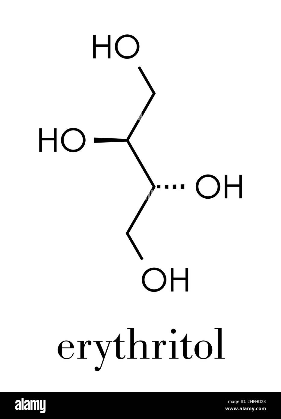 Erythritol non caloric sweetener molecule hi-res stock photography and ...