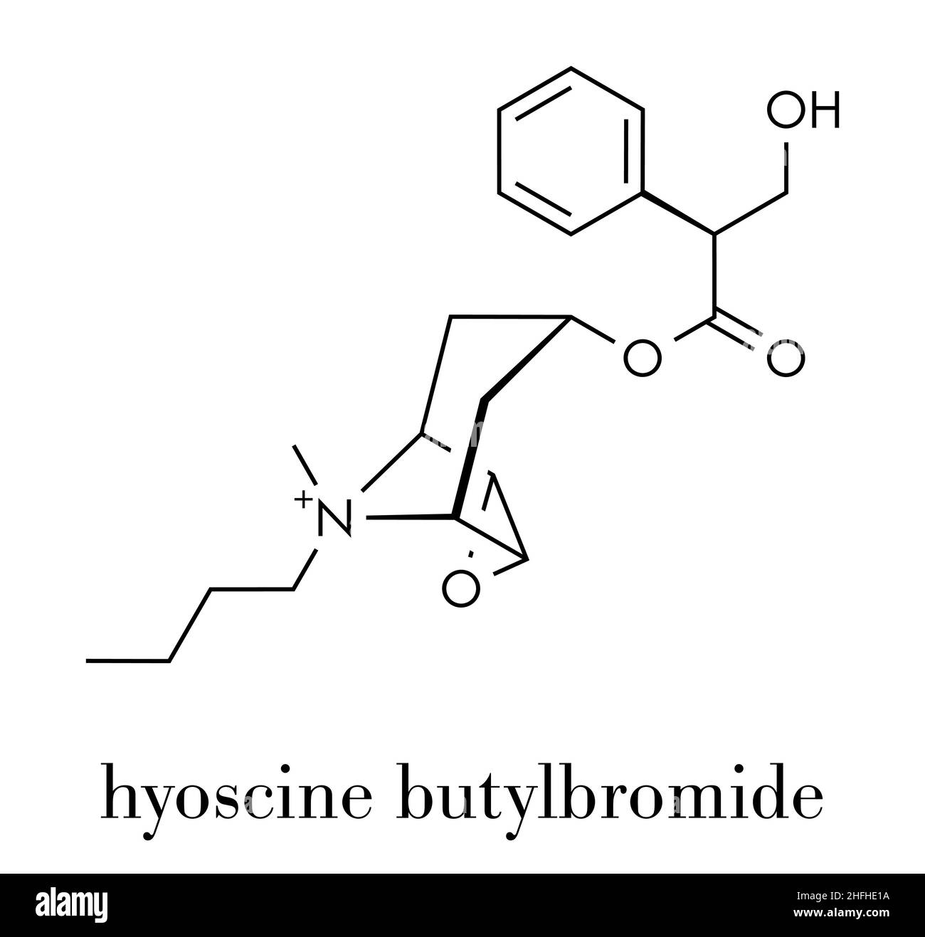 Butylscopolamine (hyoscine butylbromide, scopolamine butylbromide ...