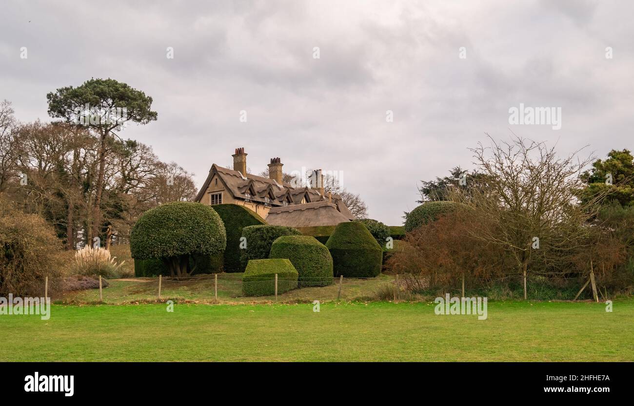 Ludham, Norfolk, UK – January 2022. The stunning How Hill House, an ...