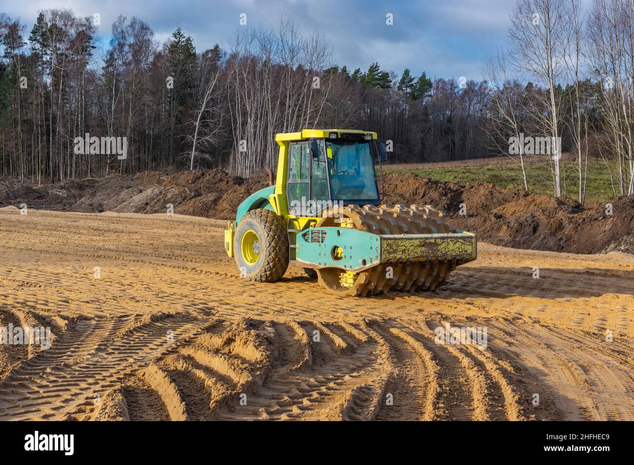 Padfoot roller compactors hi-res stock photography and images - Alamy