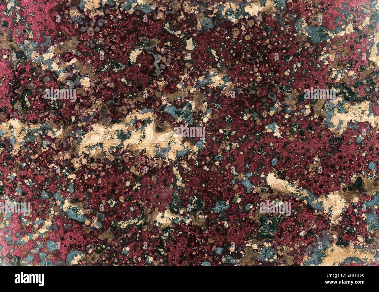 Old fading metal displaying patina finish for texture background Stock ...