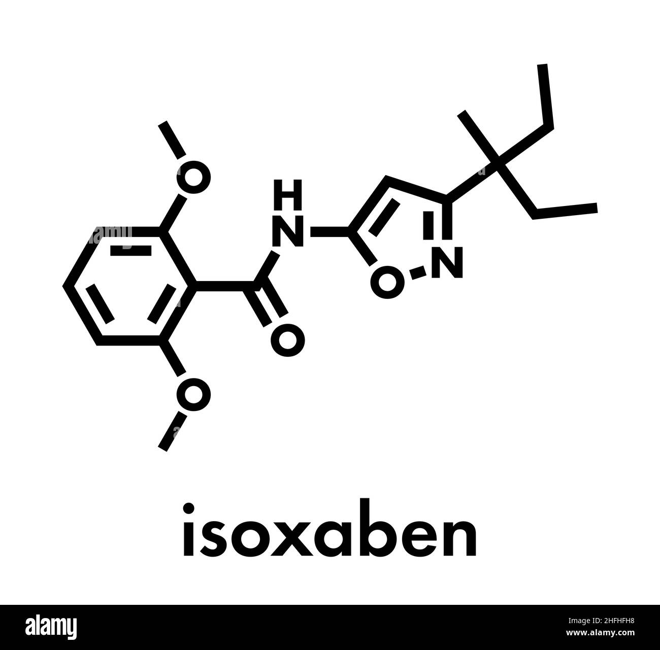 Isoxaben herbicide molecule. Skeletal formula Stock Vector Image & Art ...