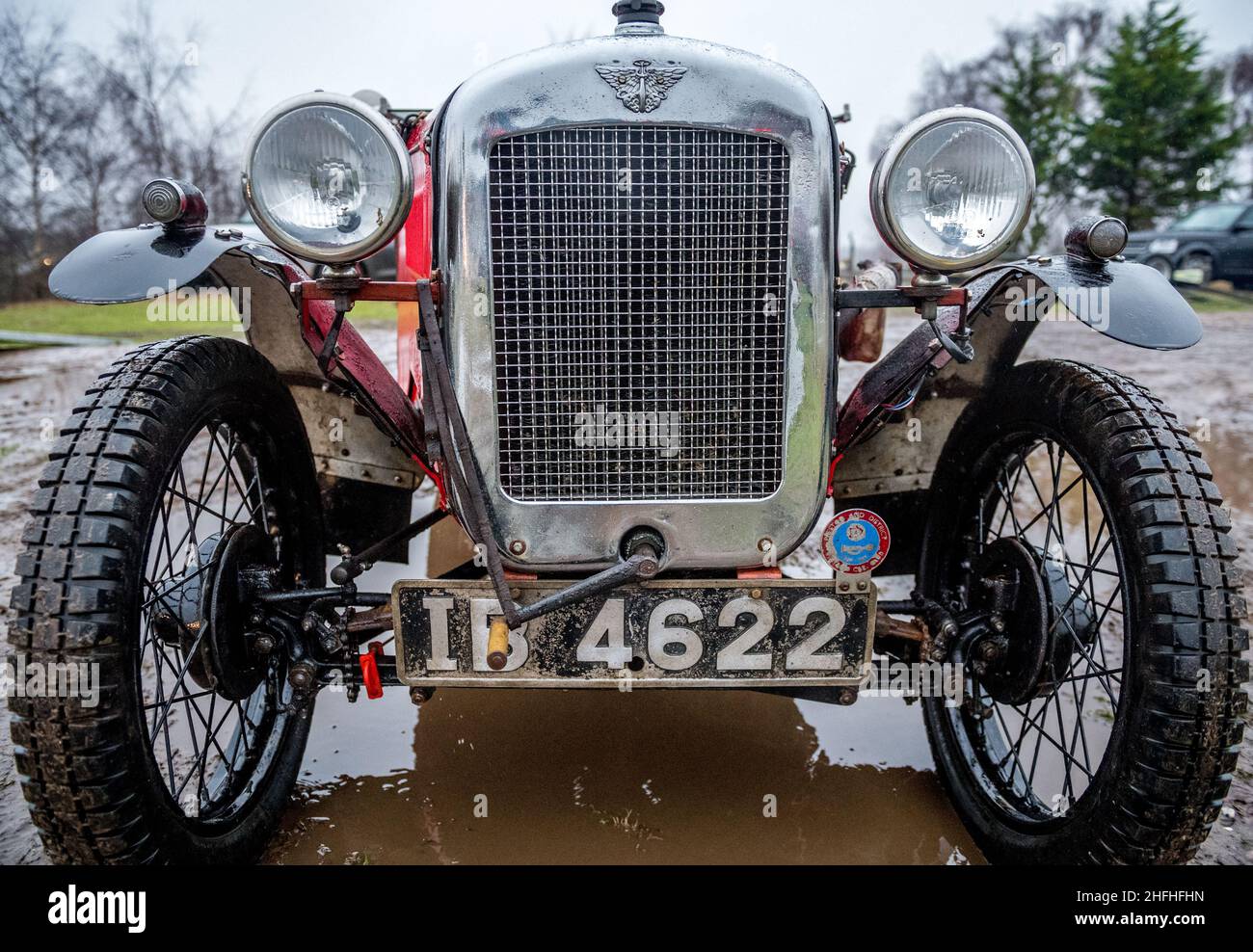 The Pre War Austin 7 car club members taking part in the Dave Wilcox ...