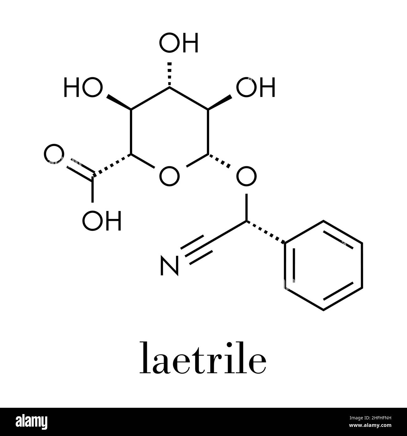 Amygdalin skeletal formula Stock Vector Images - Alamy