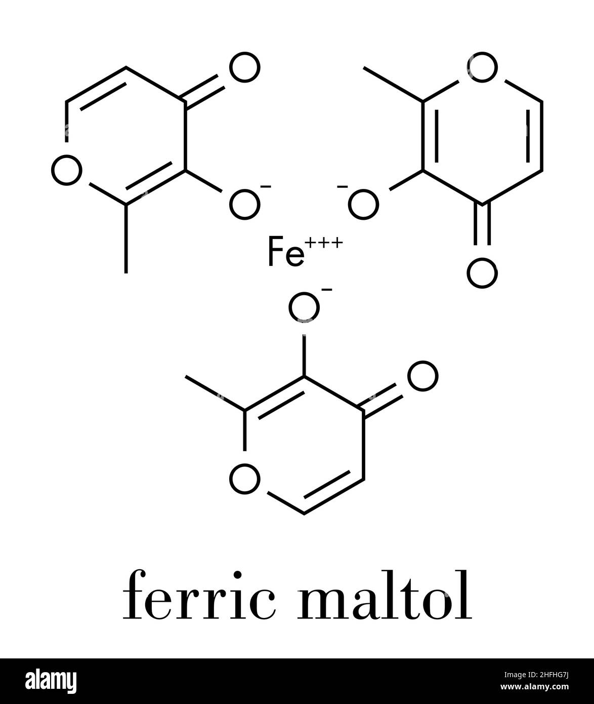 Iron molecule structure Stock Vector Images - Alamy