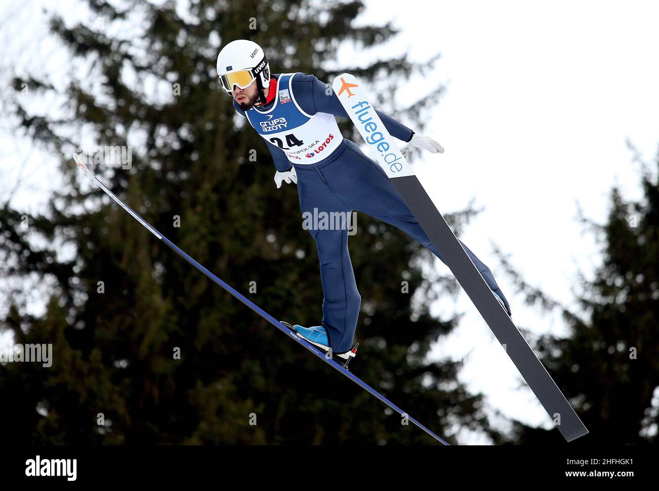 Zakopane, Poland. 16th Jan, 2022. Sabirzhan Muminov during the ...