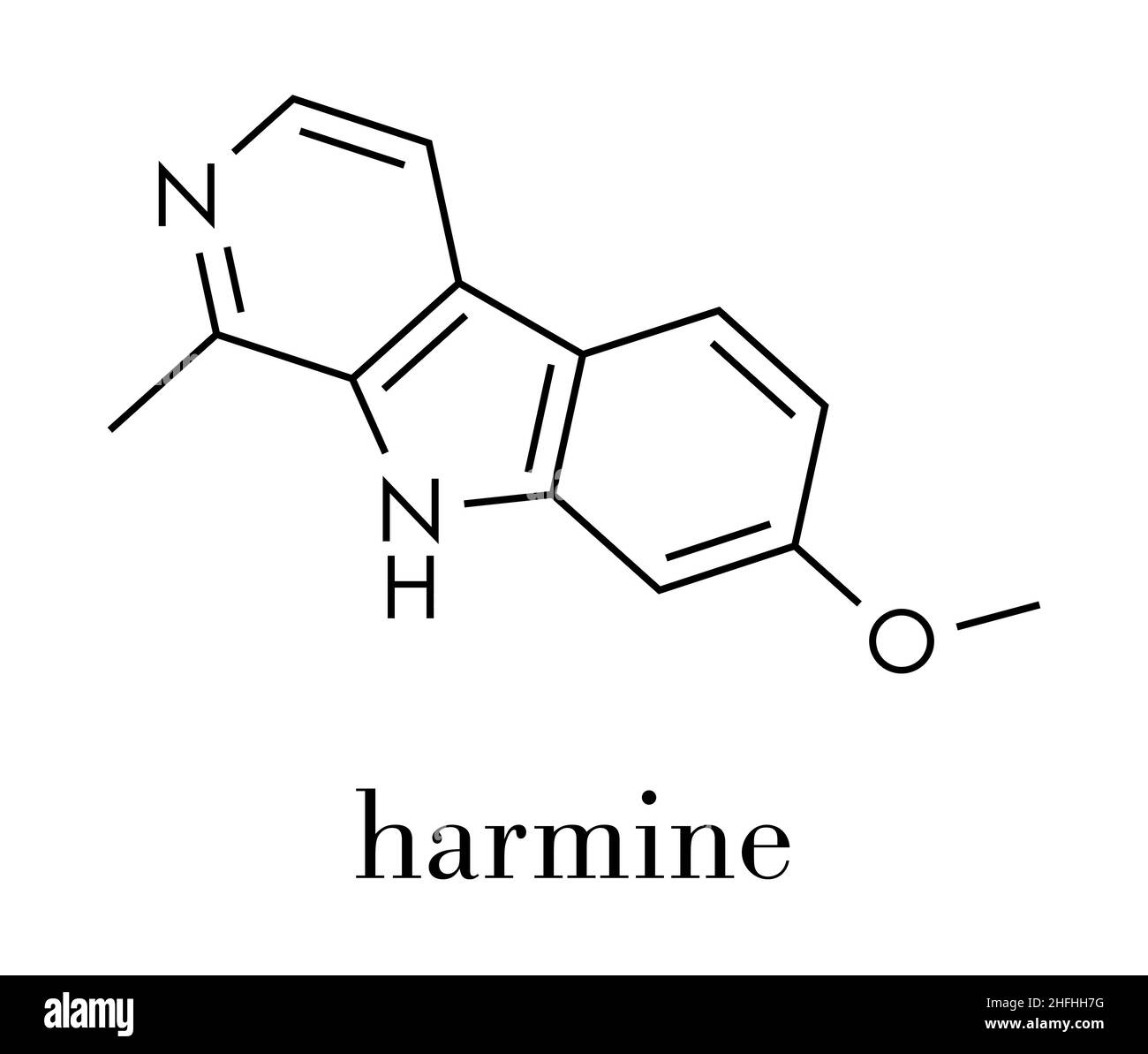Harmine alkaloid molecule hi-res stock photography and images - Alamy