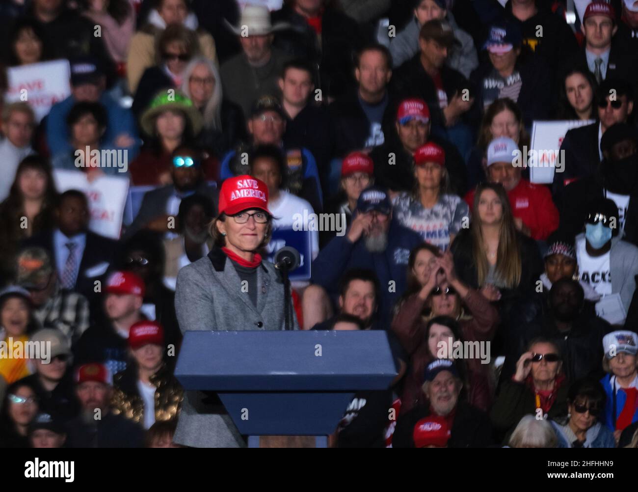 Florence, Arizona, USA. 15th Jan, 2022. Former President Donald Trump ...