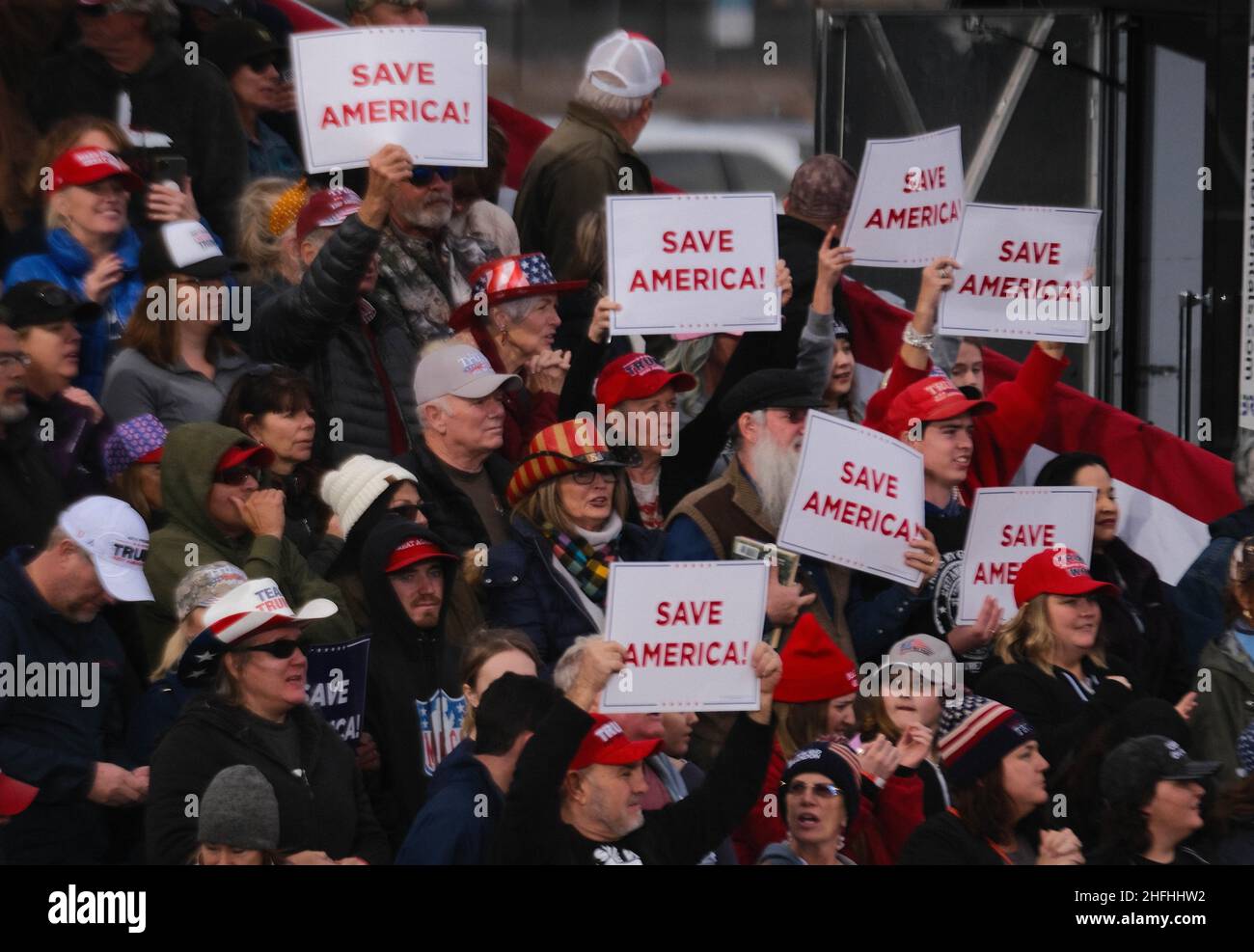 Florence, Arizona, USA. 15th Jan, 2022. Former President Donald Trump ...