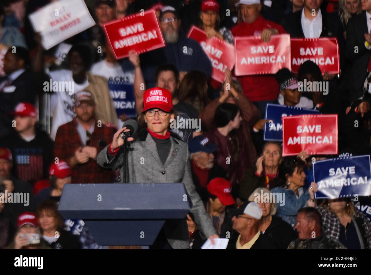 Florence, Arizona, USA. 15th Jan, 2022. Former President Donald Trump ...