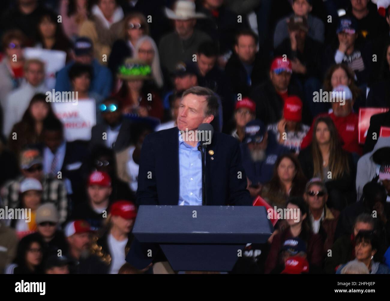 Florence, Arizona, USA. 15th Jan, 2022. Former President Donald Trump ...