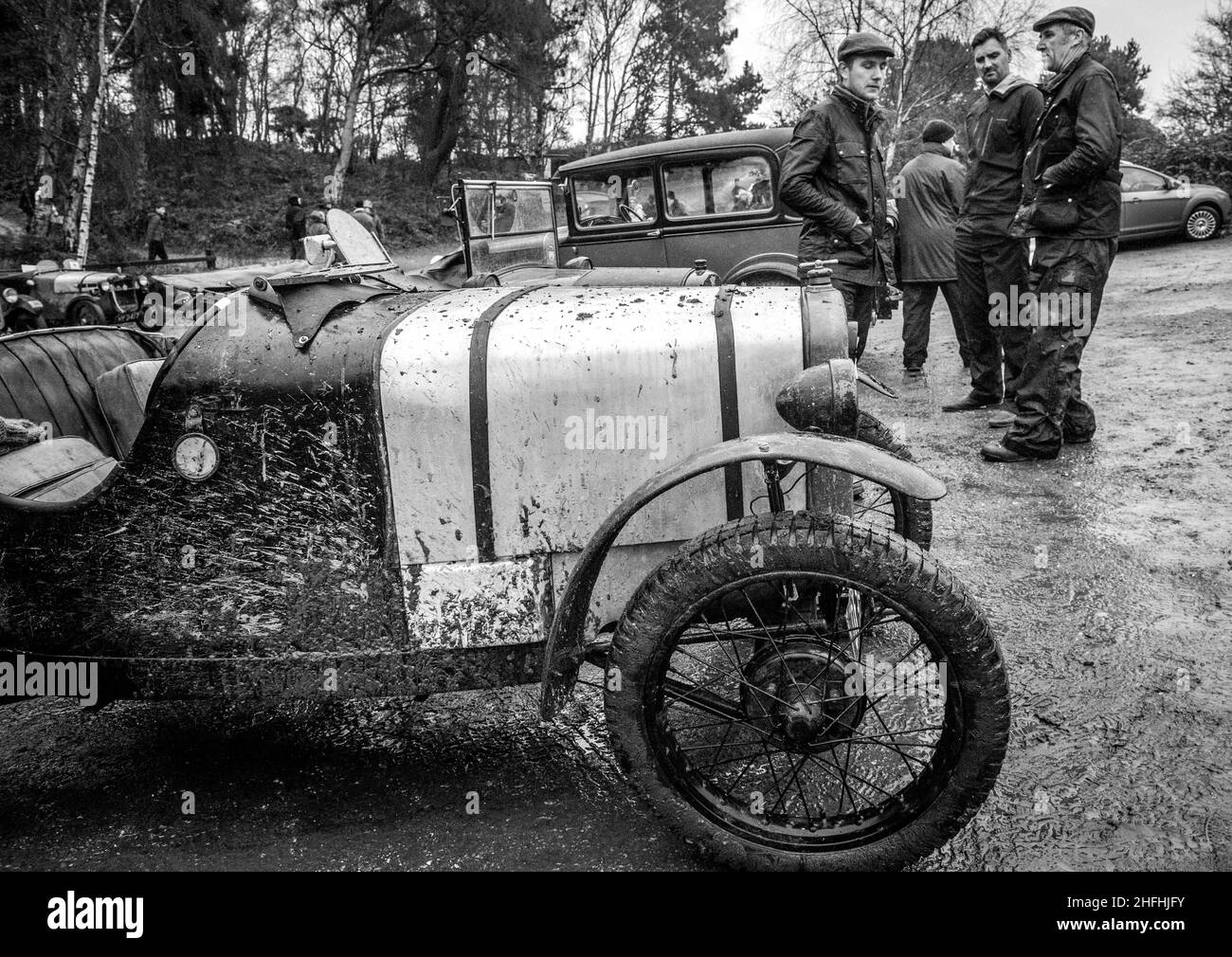 Austin seven ulster Black and White Stock Photos & Images - Alamy