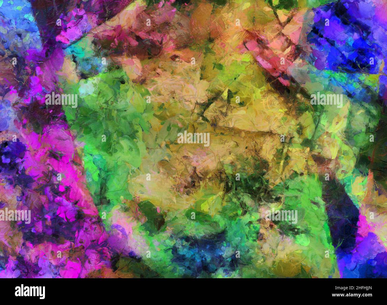 Colorful Abstract Painting. 3D rendering Stock Photo - Alamy