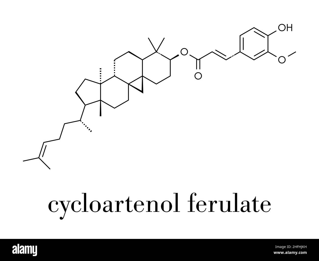 Cycloartenyl ferulate molecule Stock Vector Images - Alamy