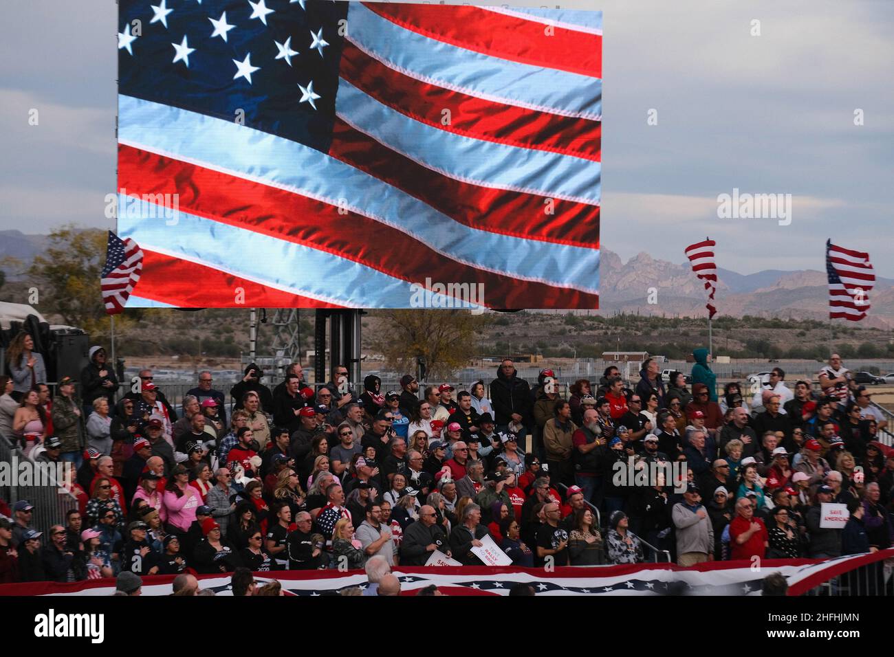 Florence, Arizona, USA. 15th Jan, 2022. Former President Donald Trump ...