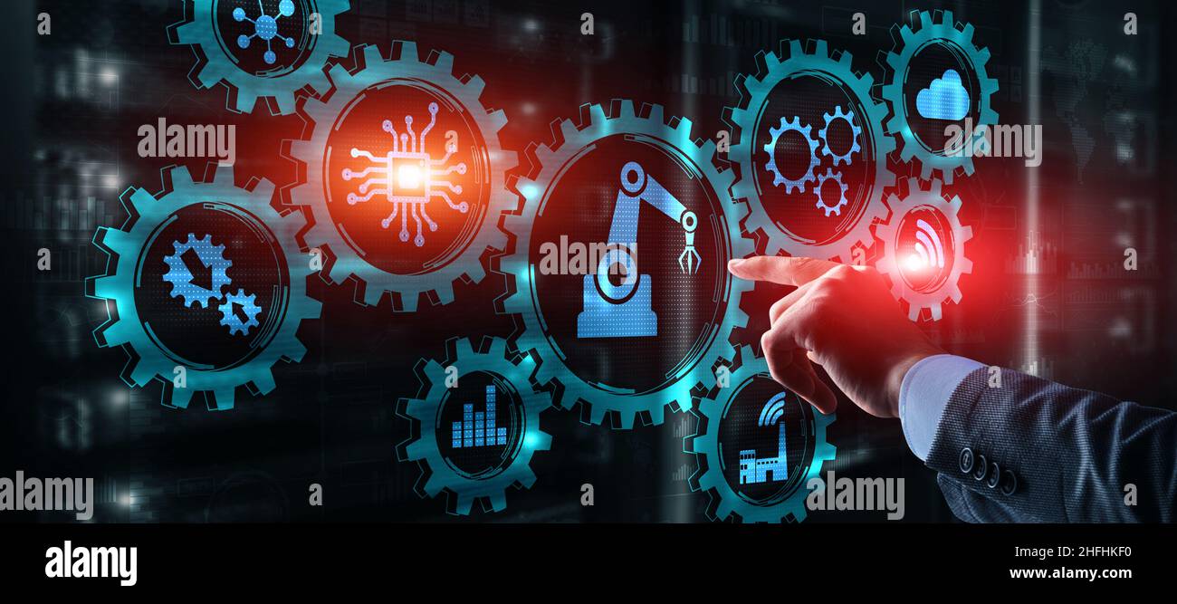 RPA Robotic Process Automation system Artificial intelligence Stock ...