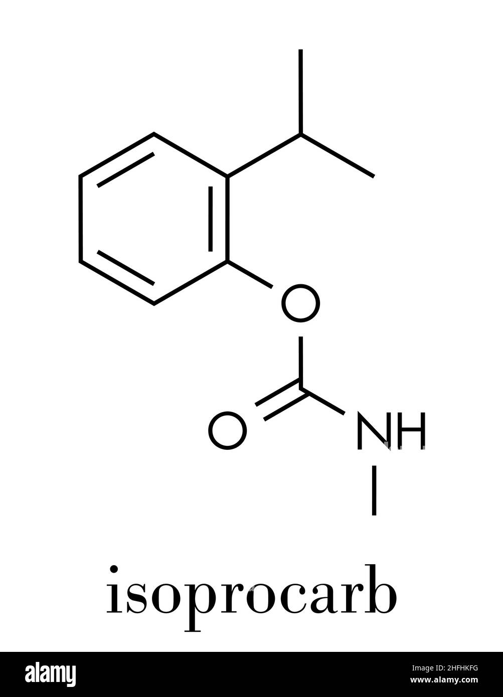 Isoprocarb insecticide molecule. Skeletal formula Stock Vector Image ...