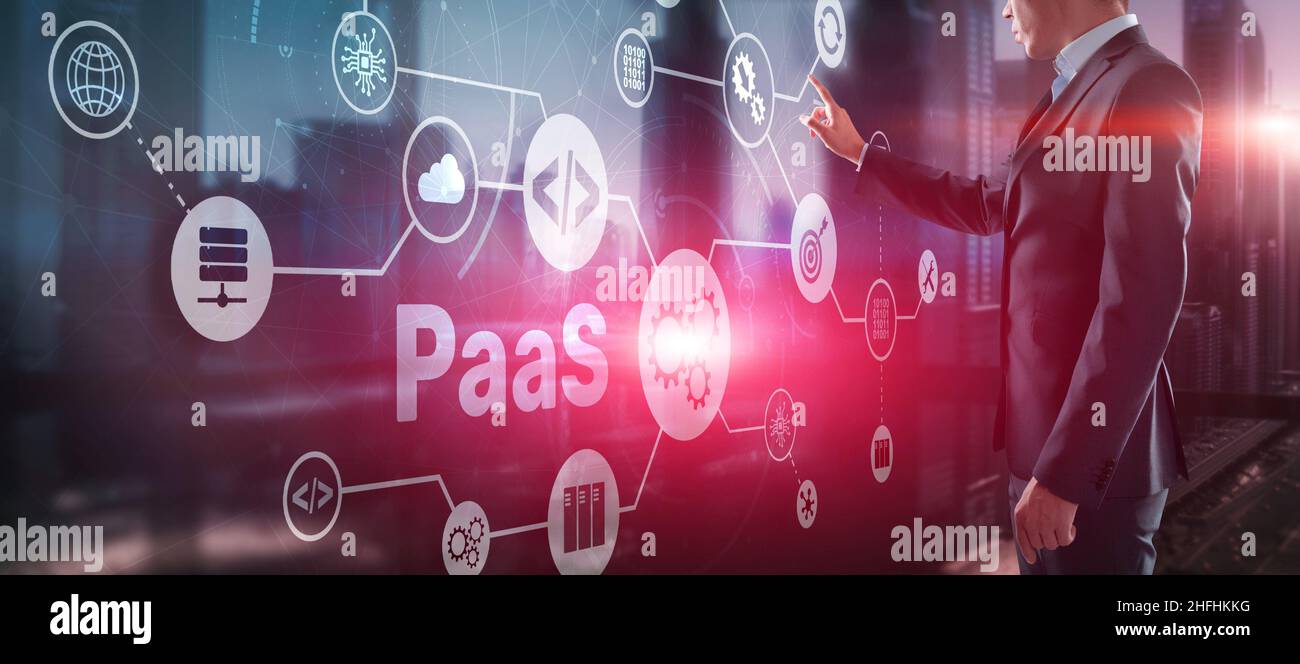Platform as a Service. PaaS concept on virtual screen Stock Photo - Alamy