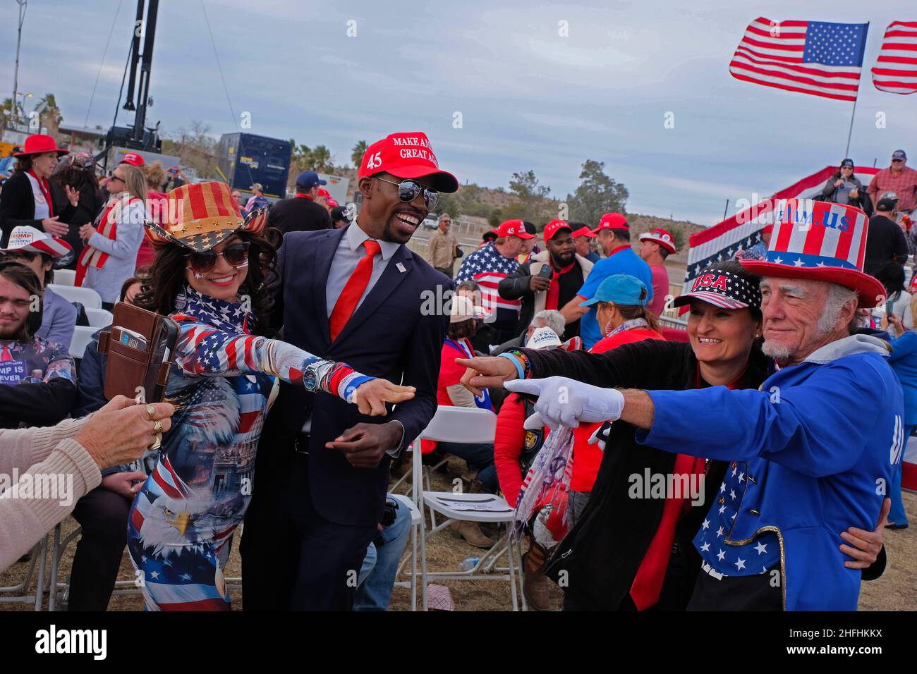 Florence, Arizona, USA. 15th Jan, 2022. Former President Donald Trump ...