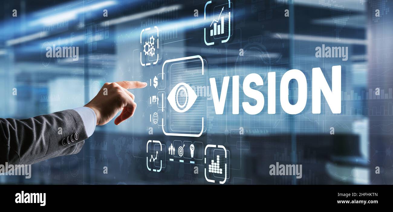 Vision Direction Future Business Inspiration Motivation Concept Stock ...