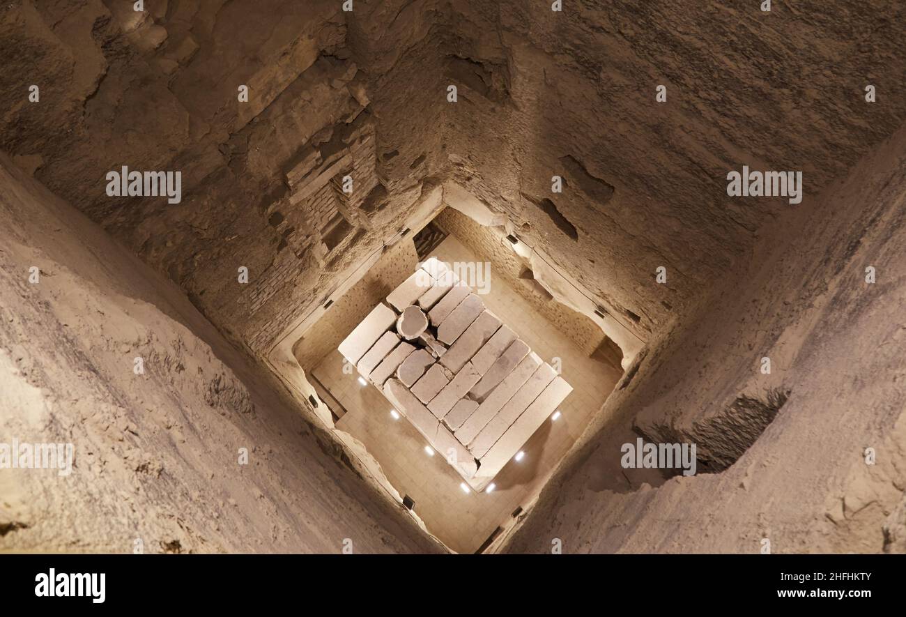 Inside the Step Pyramid of Djoser, Saqqara, Egypt Stock Photo - Alamy