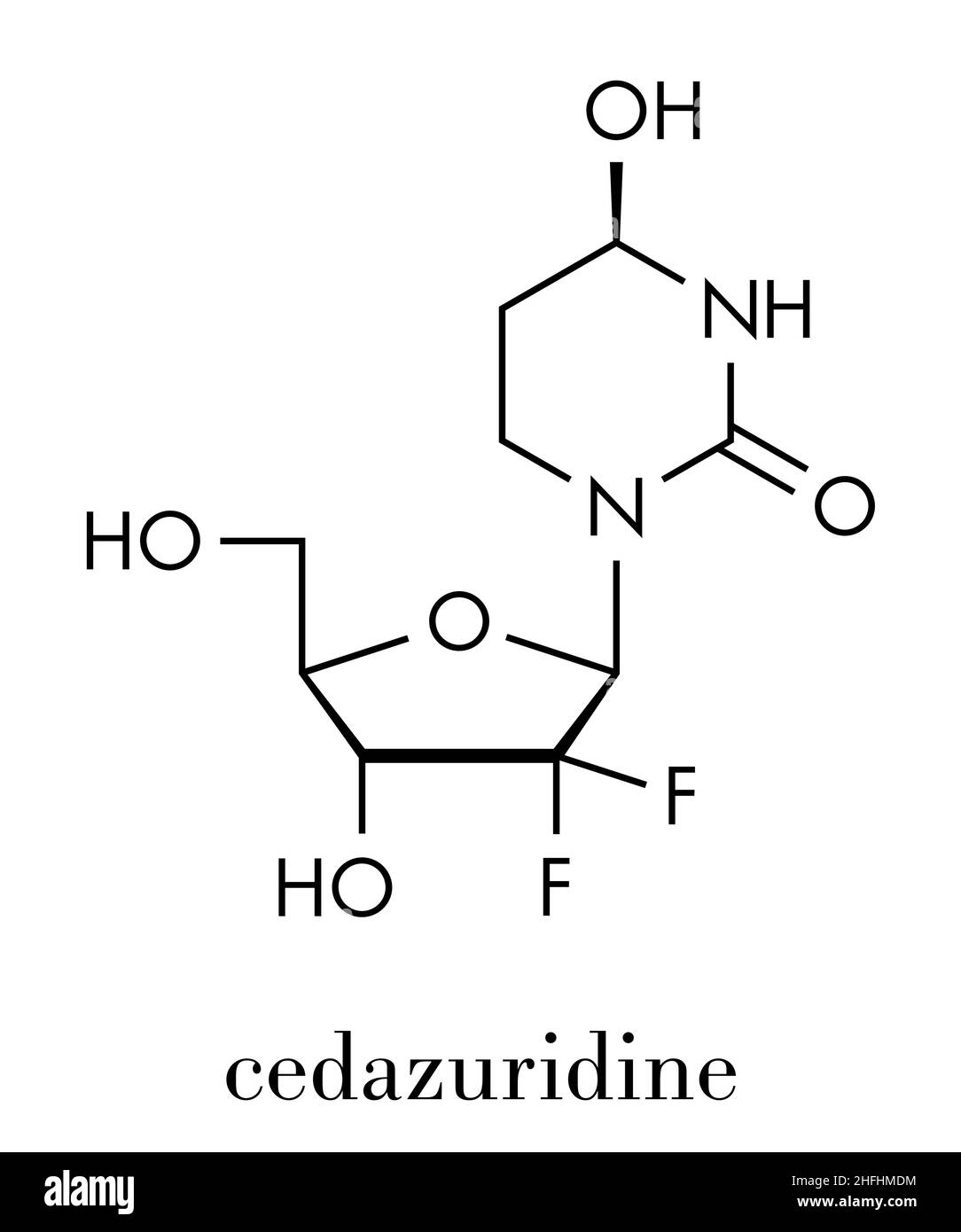 Cedazuridine drug molecule. Skeletal formula Stock Vector Image & Art ...