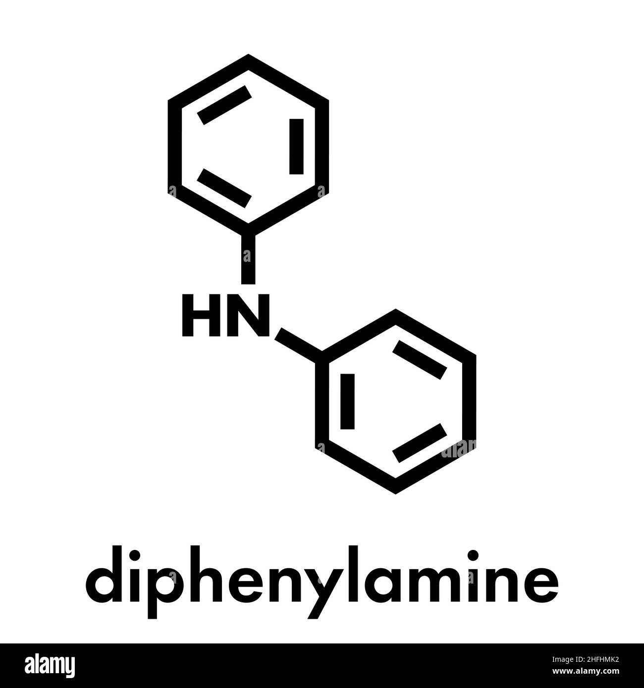 Diphenylamine antioxidant molecule. Used to prevent apple scald ...