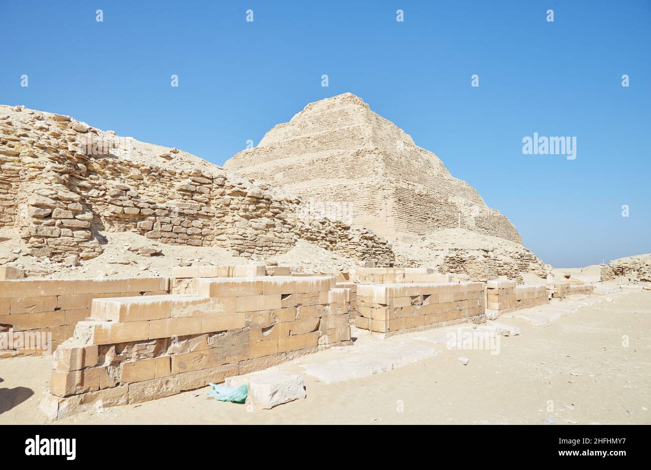 A View of the Step Pyramid of Djoser, Saqqara Stock Photo - Alamy