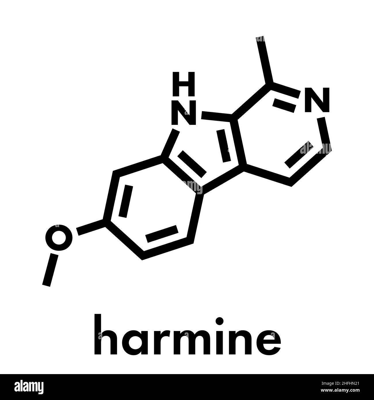 Harmine alkaloid molecule hi-res stock photography and images - Alamy